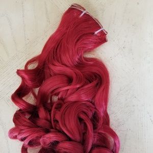 Accessories | Intense Red Full Head Clip In Extension | Poshmark